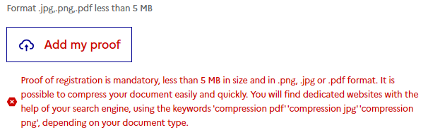 How to upload your V5C - Crit Air Stickers